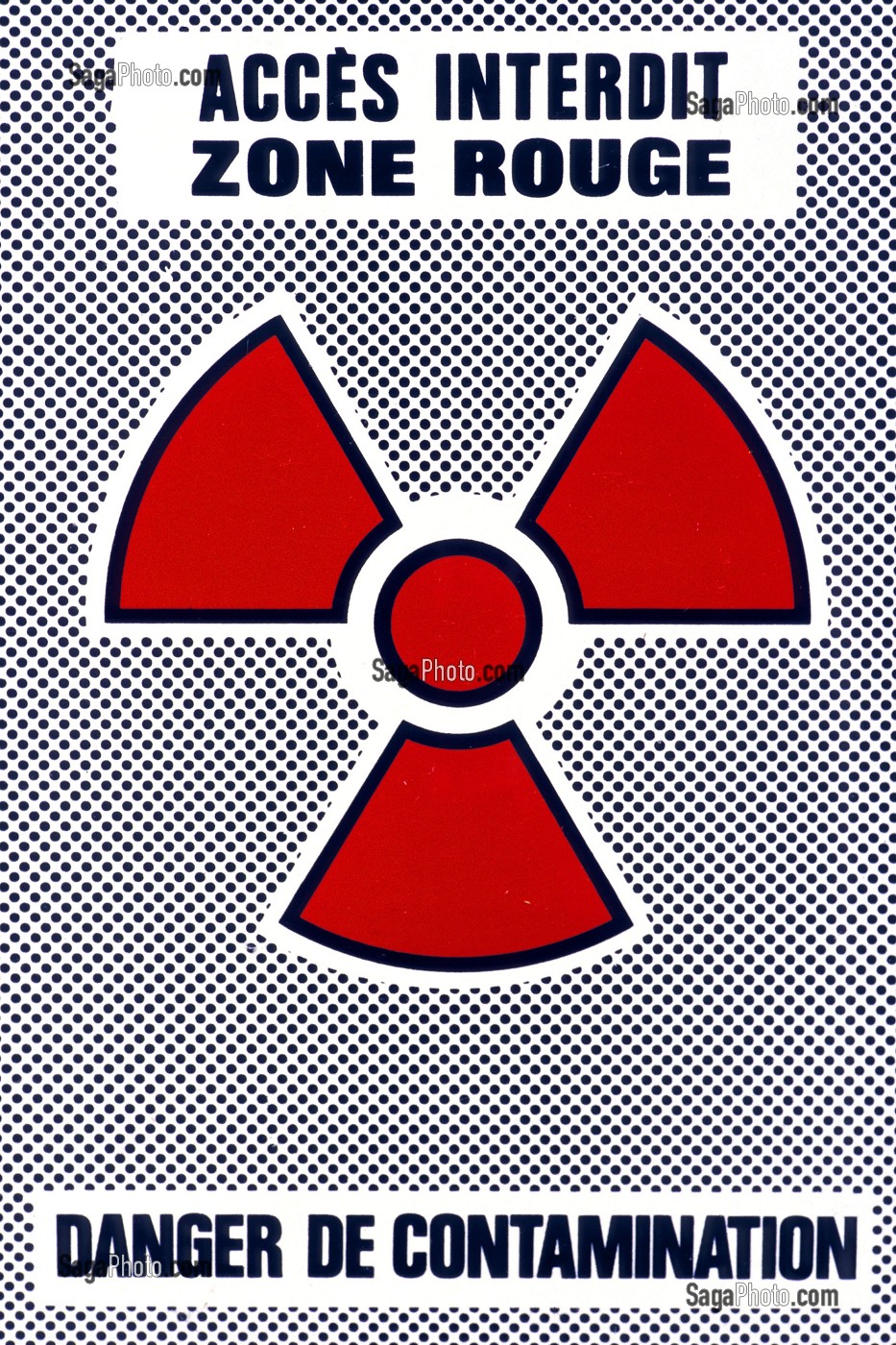 photo de LOGO 'ZONE ROUGE', ACCES INTERDIT DANGER DE CONTAMINATION ...