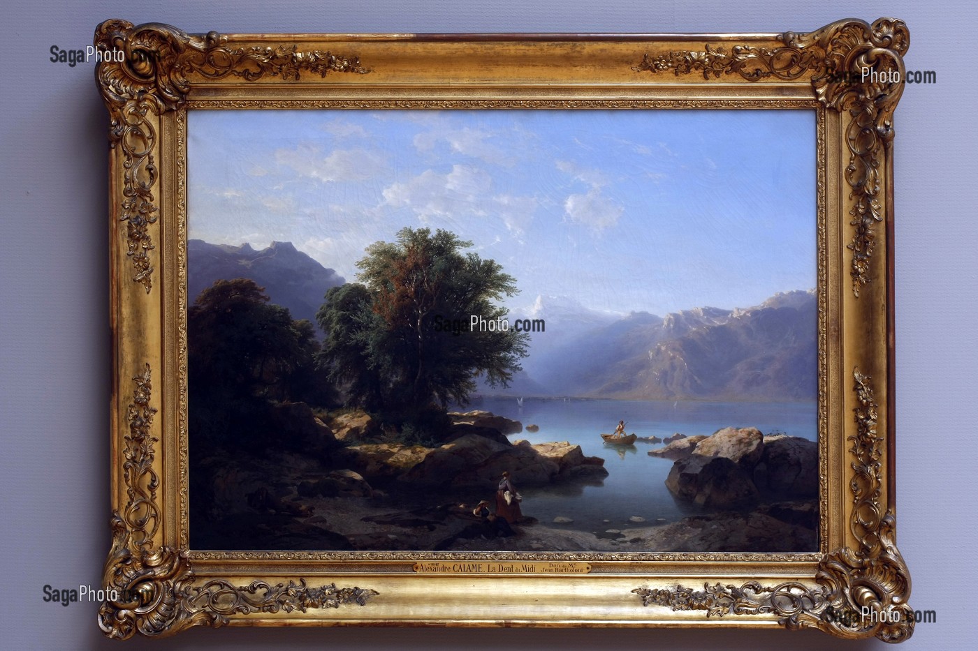 photo de 'LA DENT DU MIDI' D'ALEXANDRE CALAME, 1849, MUSEE D'ART ET D ...